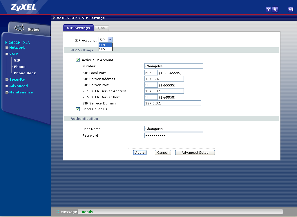 ADSL-маршрутизатор и SIP-шлюз ZyXEL P-2602H (предсерийный образец)