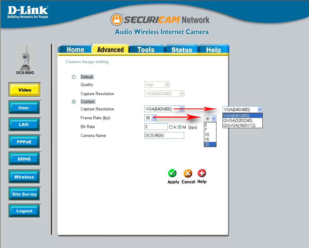 Web-камера с беспроводным интерфейсом и возможностью ночной съемки D ...