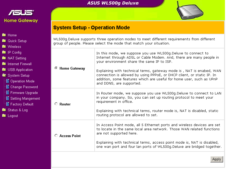 Беспроводное оборудование от ASUS: роутер WL-500G Deluxe, Cardbus ...