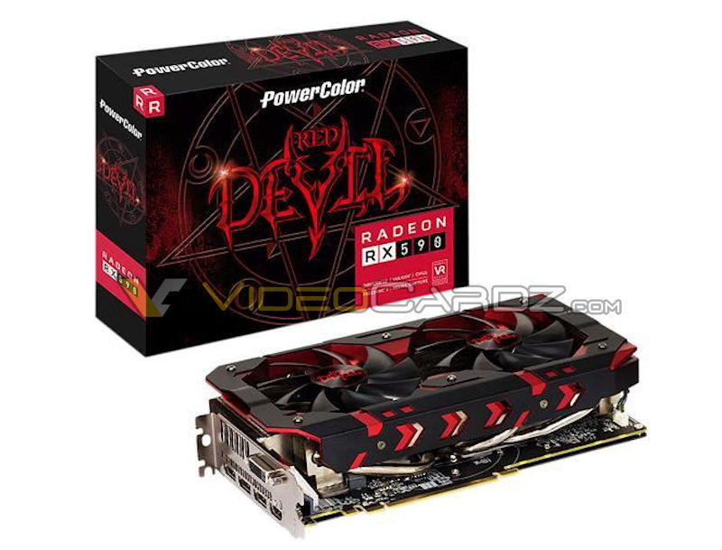 Появилось официальное изображение видеокарты PowerColor Radeon RX 590 ...