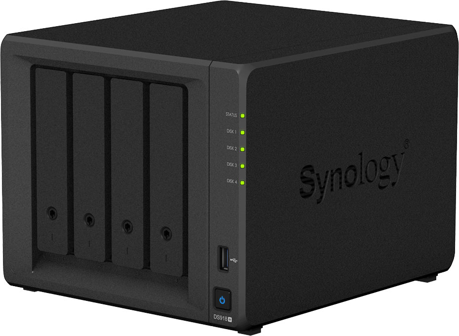 Обзор сетевого накопителя Synology DS918+ на 4 винчестера