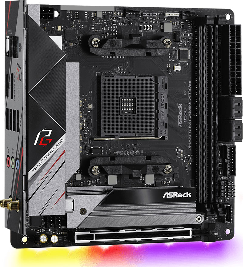 Обзор материнской платы ASRock B550 Phantom Gaming ITX/ax формата Mini ...