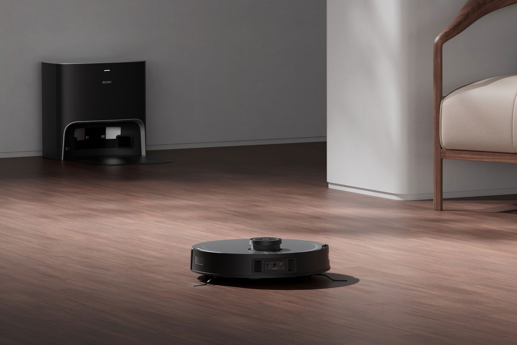 Обзор робота-пылесоса Bork V831 со станцией автоматического сбора пыли