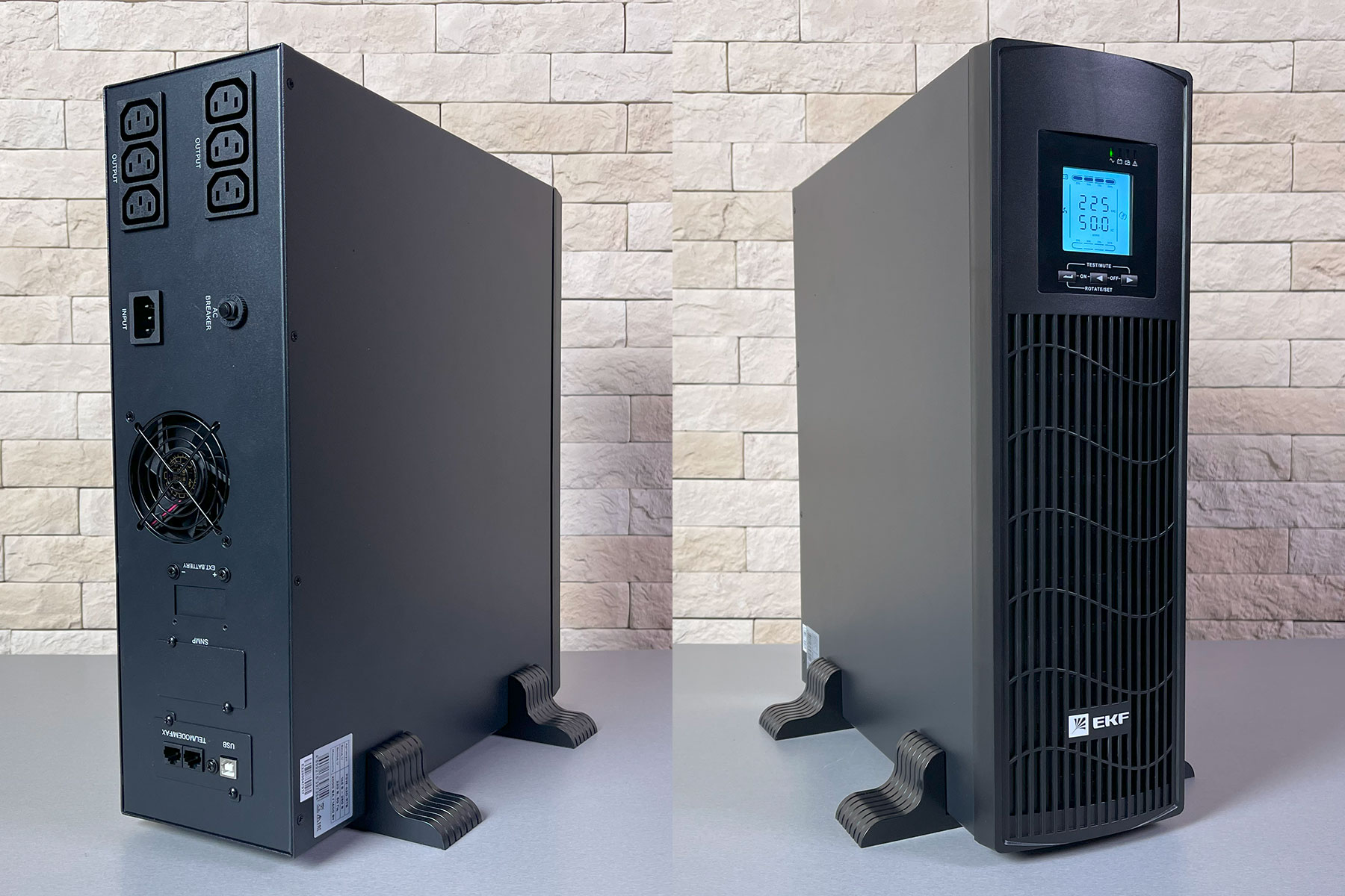 Обзор линейно-интерактивного ИБП EKF E-Power PSW620-RTB с чистым синусом и двумя вариантами ...