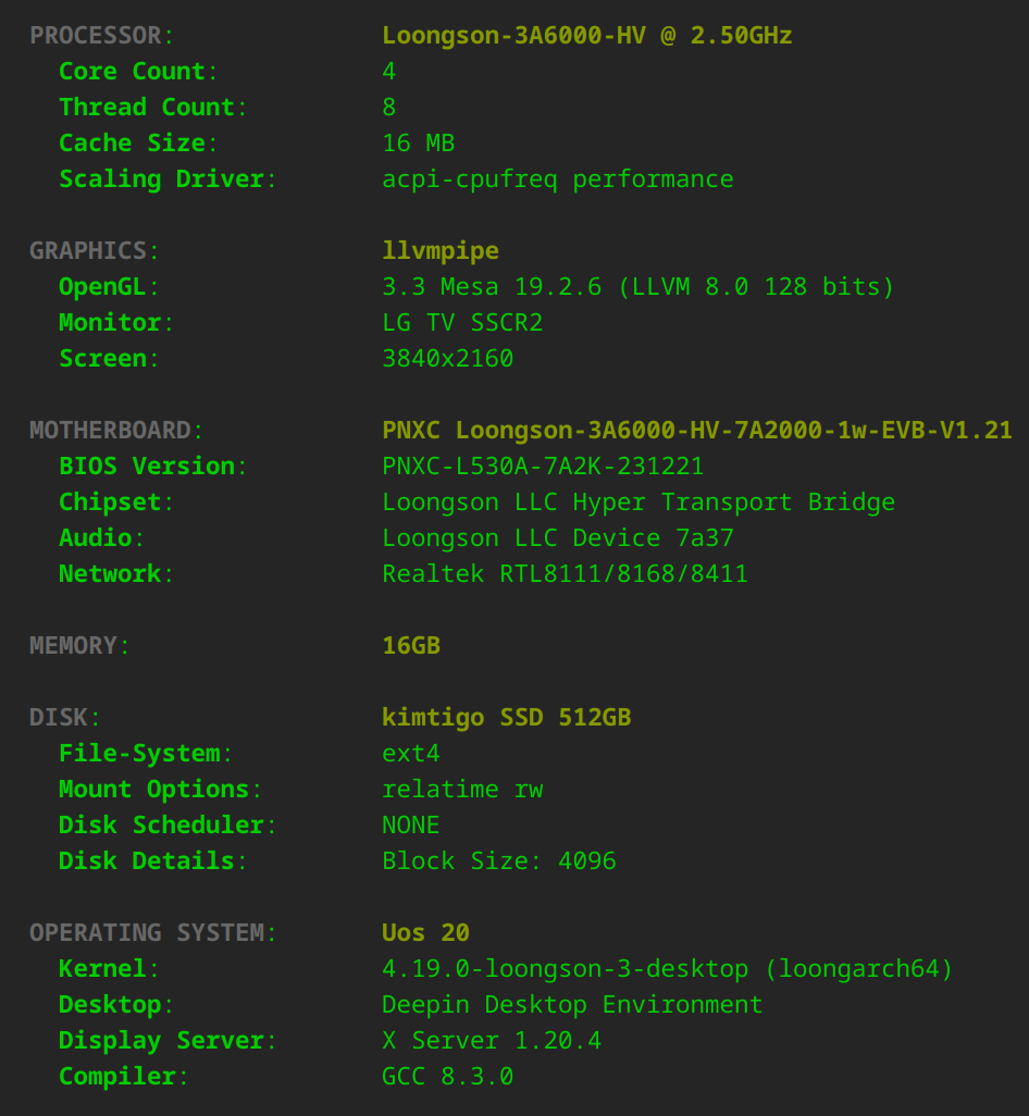 Китайский процессор Loongson 3A6000 собственной архитектуры LoongArch ...