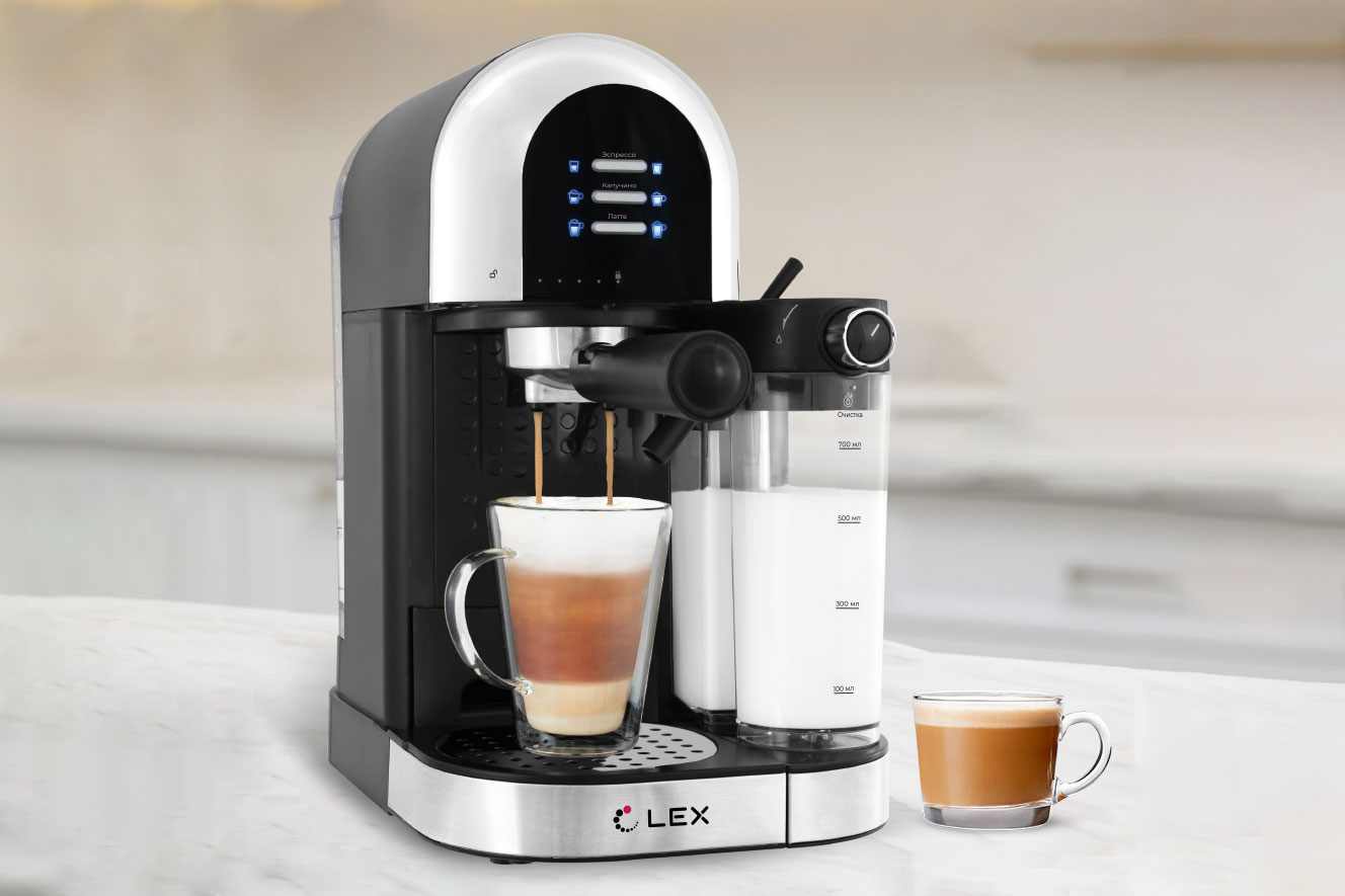 Обзор рожковой кофеварки Lex LXCM 3503-1