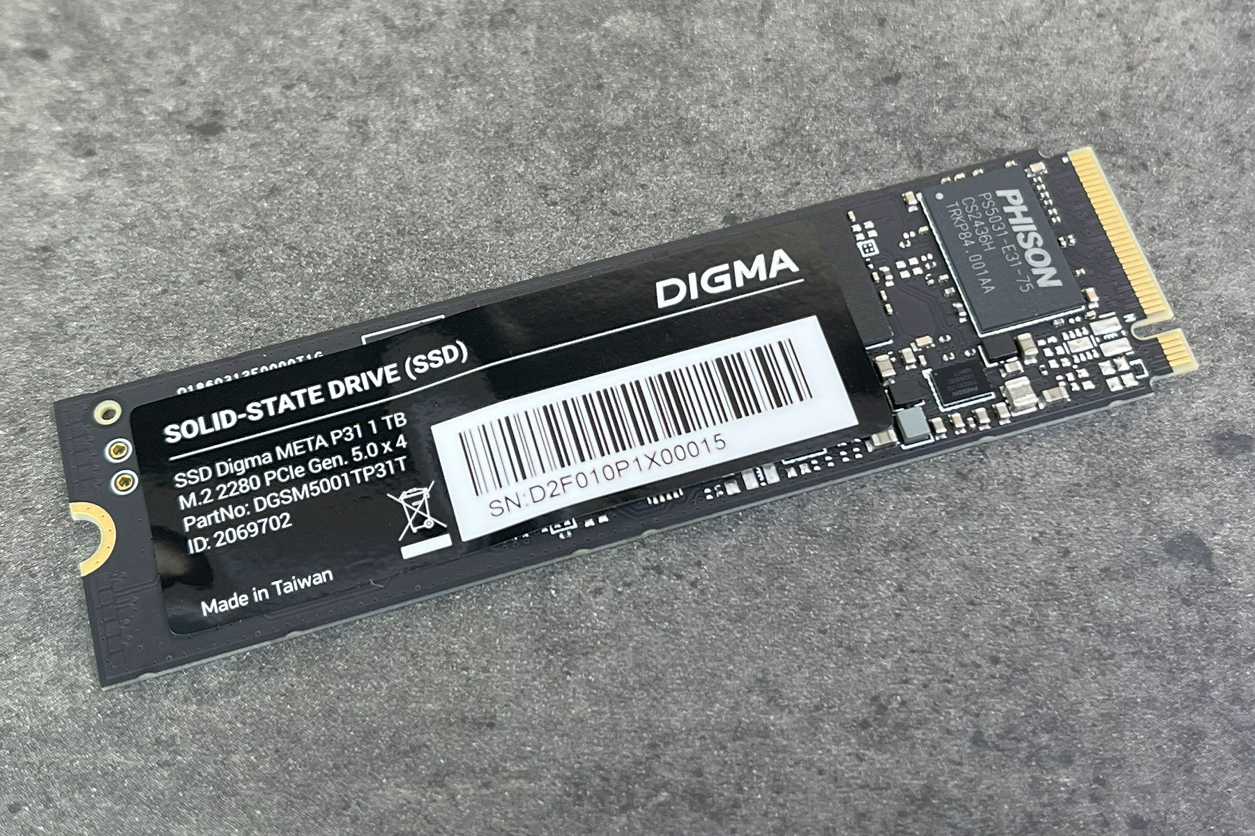 Тестирование SSD Digma Meta P31 1 ТБ на контроллере Phison E31T с поддержкой PCIe Gen5