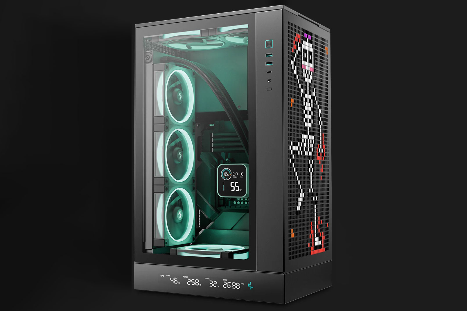 Обзор корпуса DeepCool CH270 Digital с контролем параметров компьютера ...