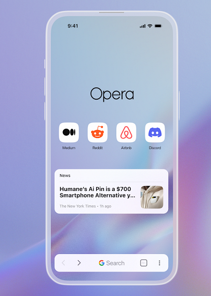Браузер Opera One выпустили для iPhone – с интегрированным ИИ Aria ...