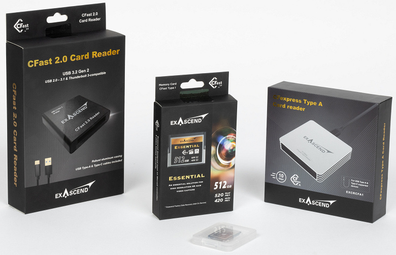 Обзор карт памяти Exascend Essential CFast 2.0 512 ГБ и Essential ...