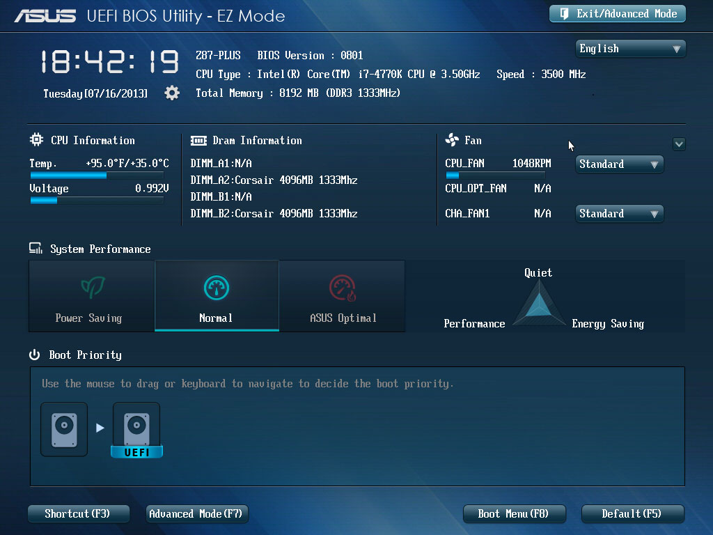Системная плата Asus Z87-Plus