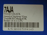 Обзор системной платы Chaintech 7AJA