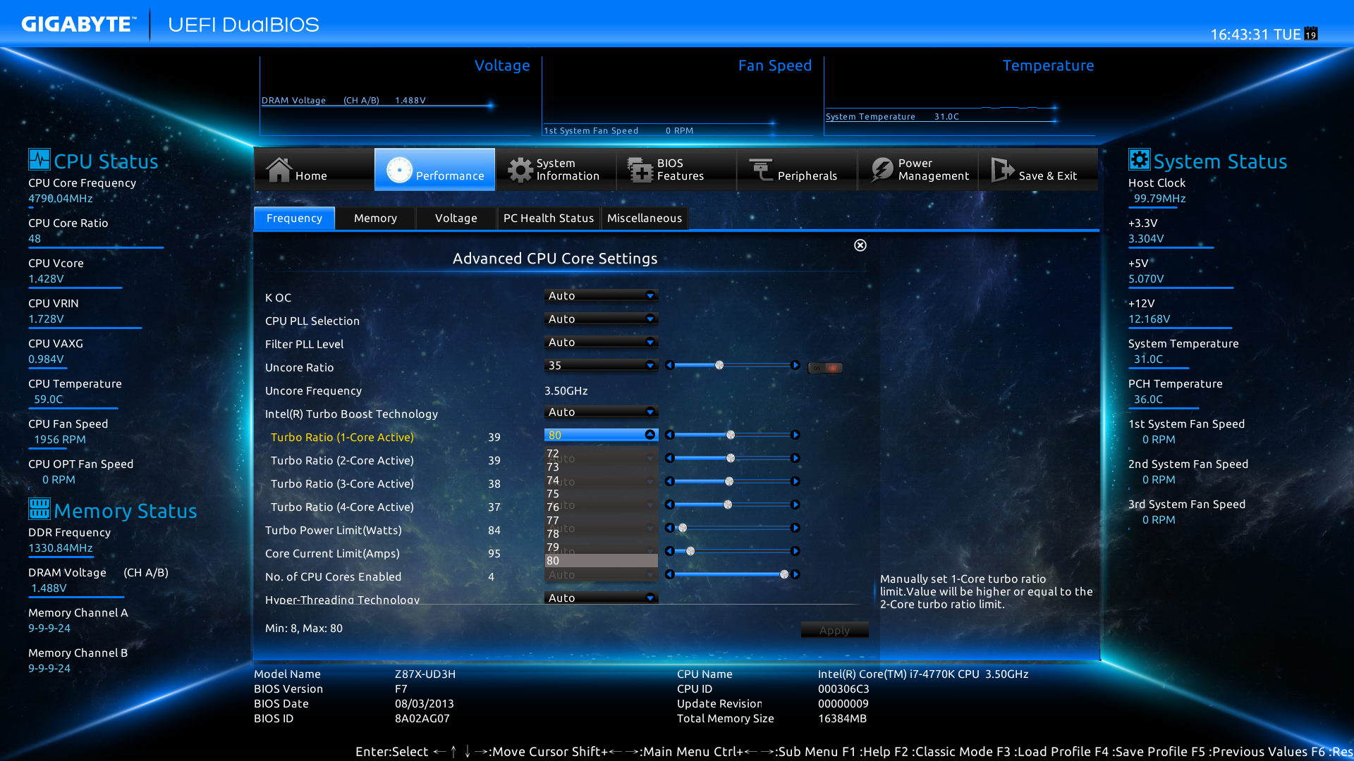 Материнская плата Gigabyte Z87X-UD3H