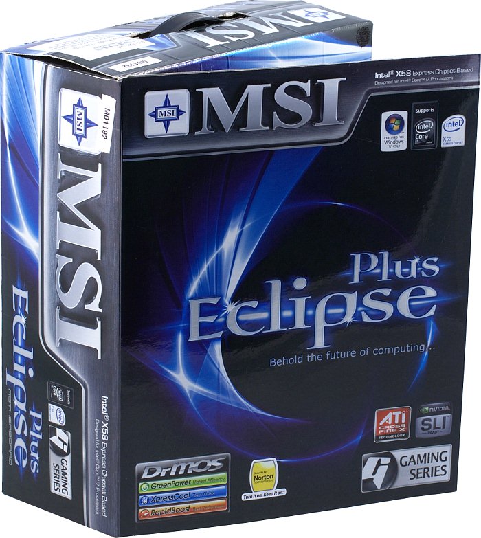 MSI Eclipse Plus — системная плата на базе чипсета Intel X58