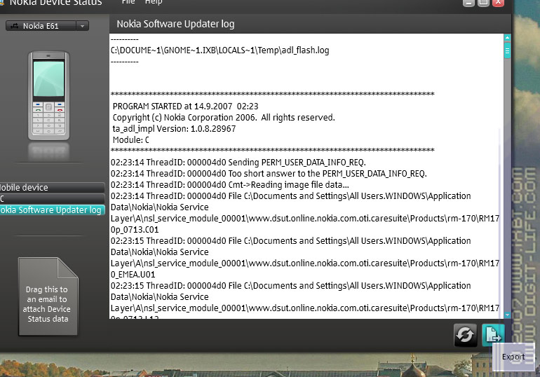 Обзор программы Device status (PC ver.)