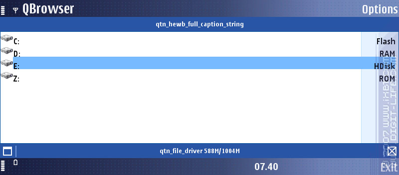 Обзор программы QBrowser (S60 3rd)