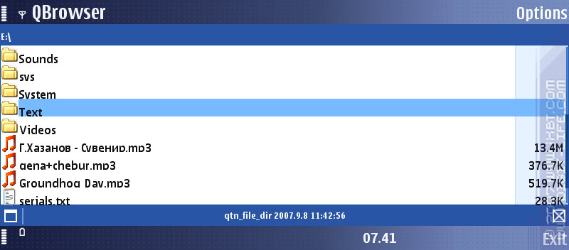Обзор программы QBrowser (S60 3rd)