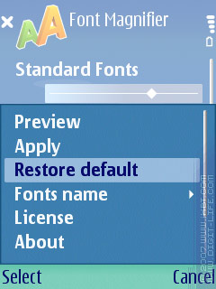 Обзор программы Font Magnifier, до версии 1.22 (S60 3rd)