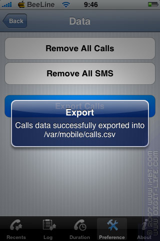 Обзор программы iLog (Apple iPhone)