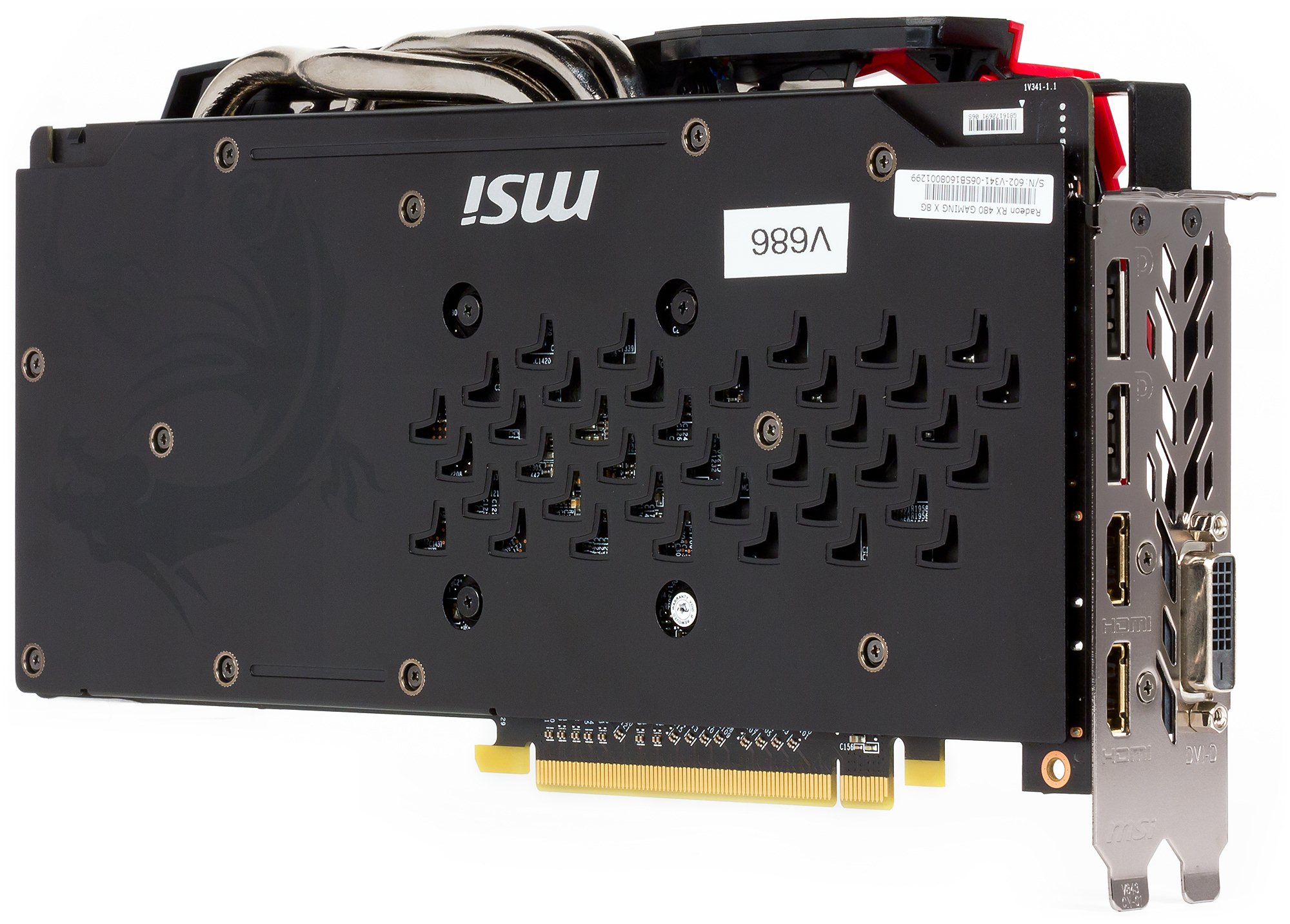 Видеоускоритель MSI Radeon RX 480 Gaming X 8G (8 ГБ):