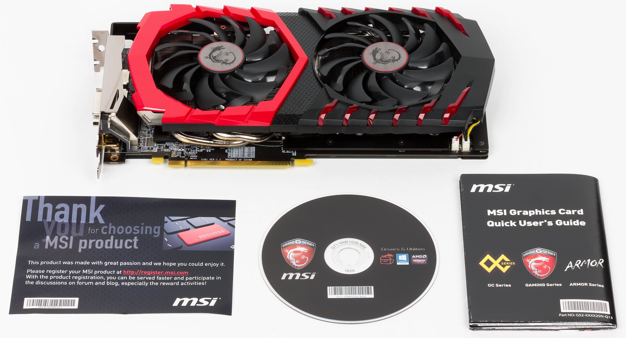 Видеоускоритель MSI Radeon RX 480 Gaming X 8G (8 ГБ):