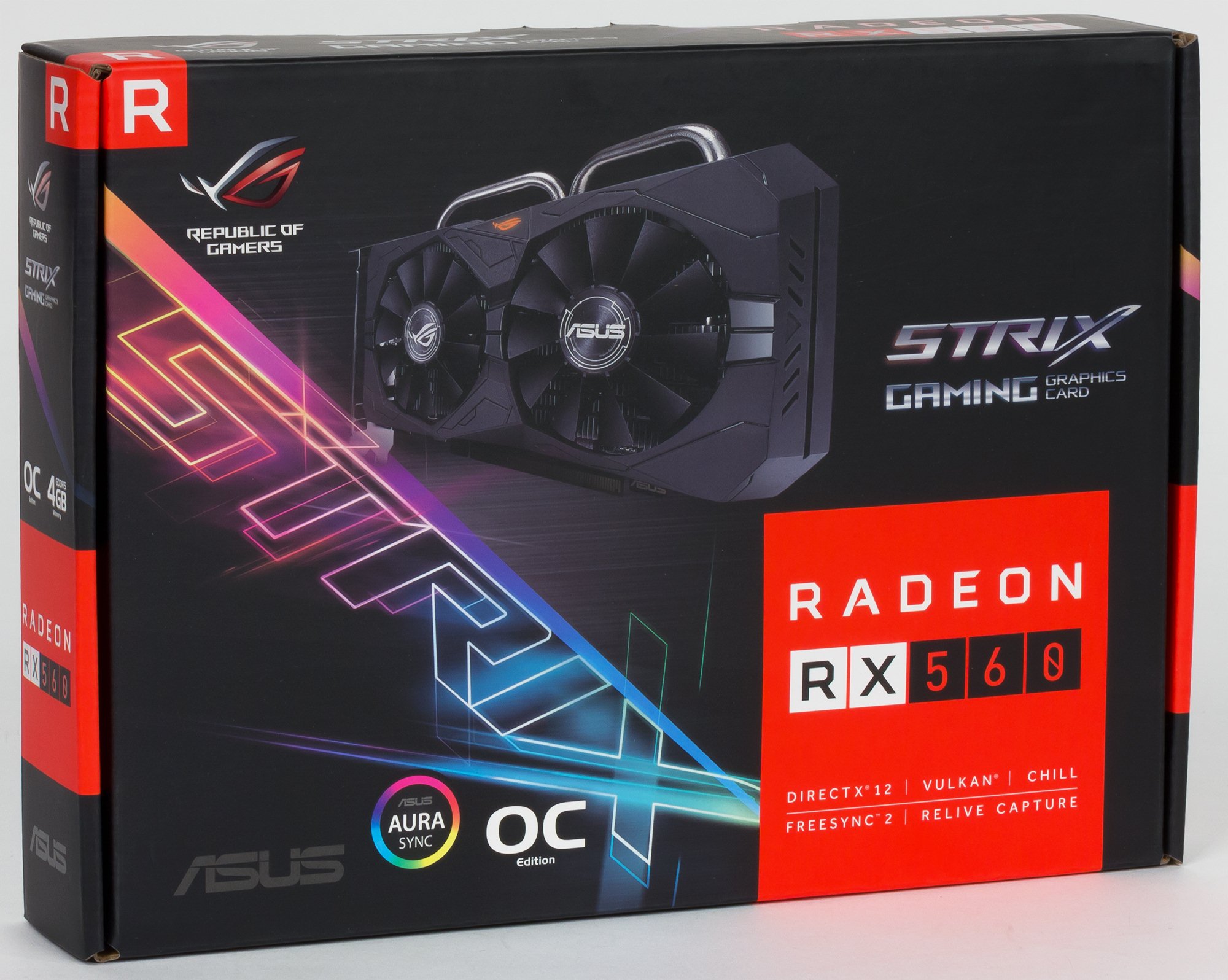 Видеоускоритель Asus ROG Strix RX 560 OC (4 ГБ)